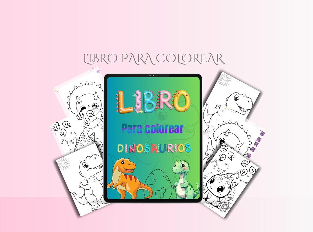 Beautiful Printable Dinosaur Book - Etsy