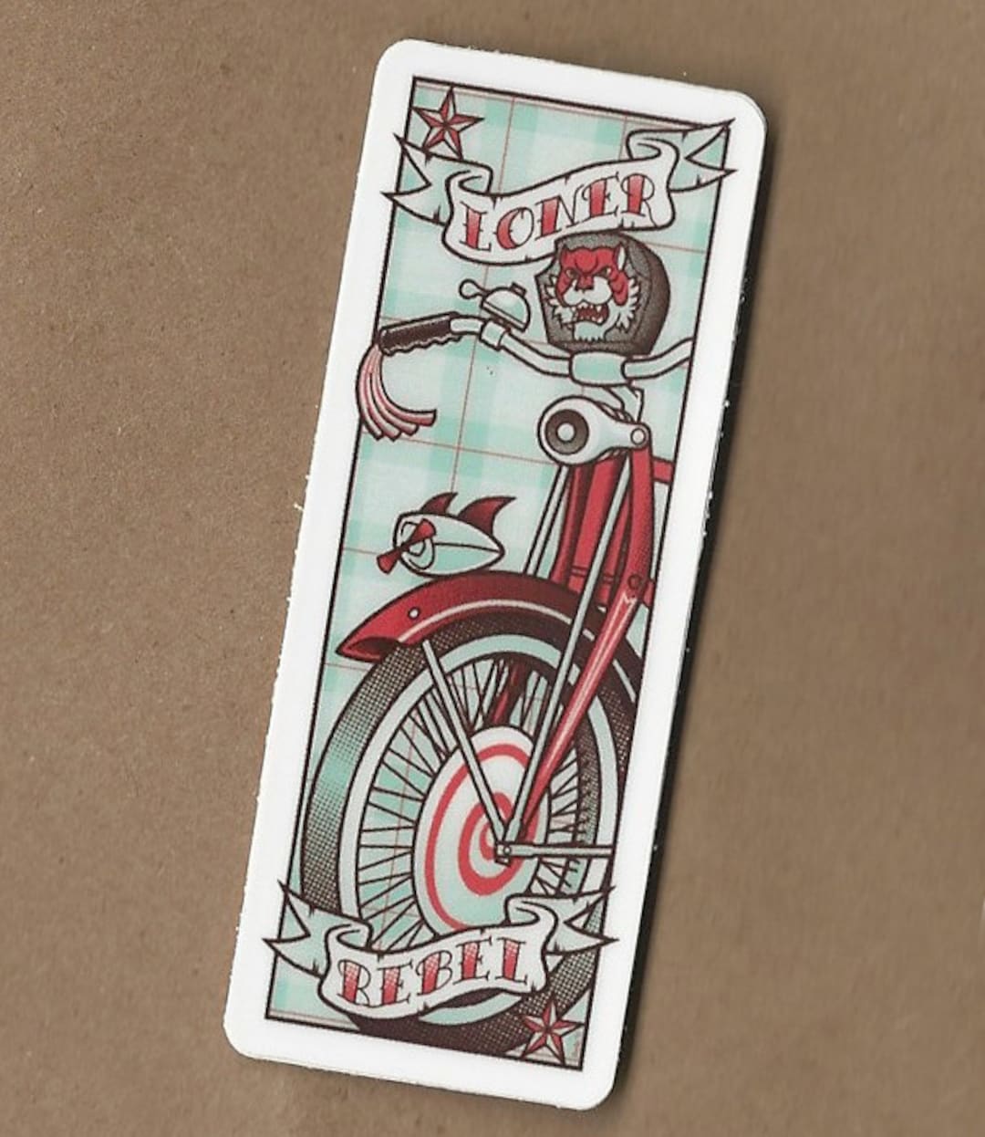 Loner, Rebel- 1.75"w X 5"h Vinyl Sticker NEW! Larger Version! - Etsy