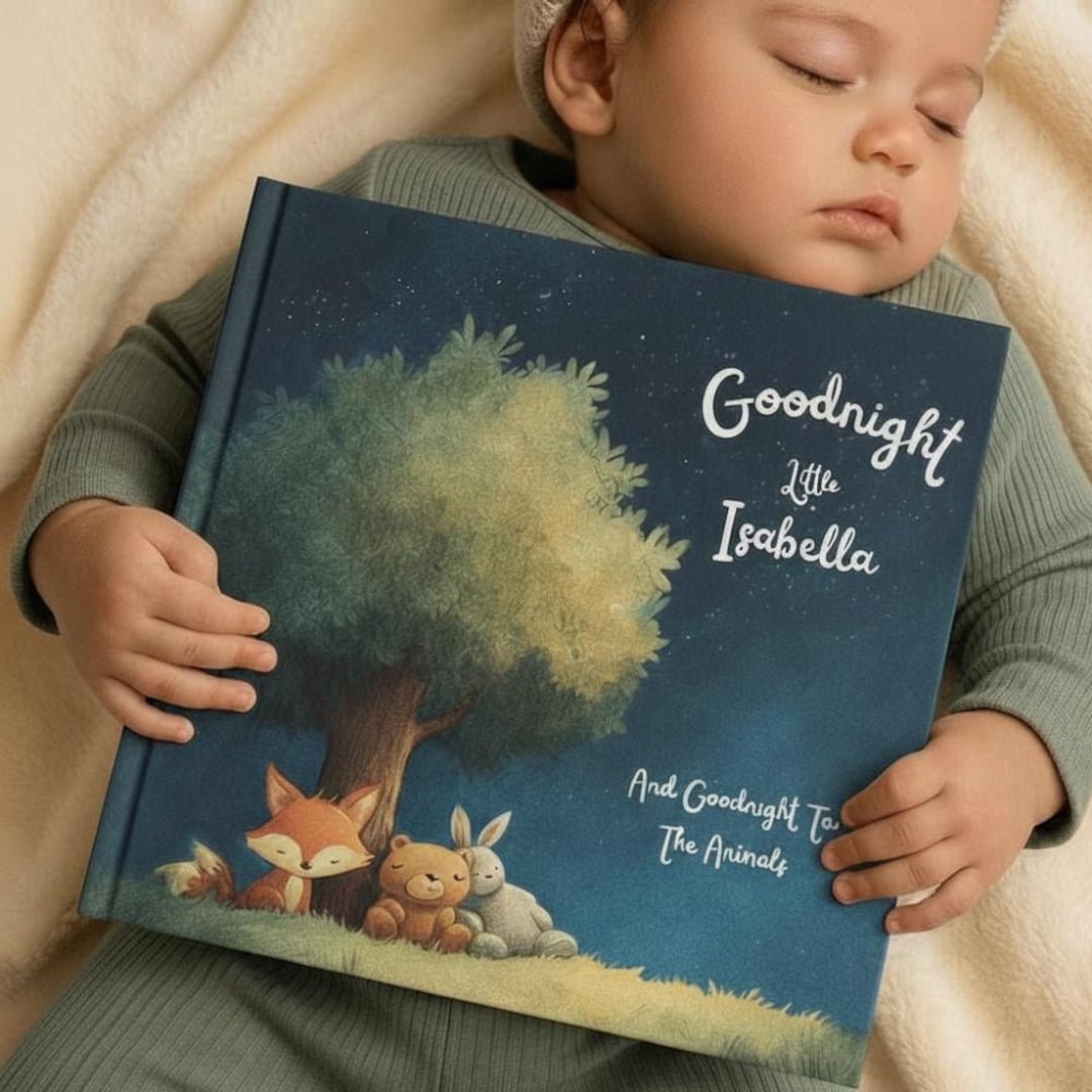 Personalized Baby Book With Name 1st First Birthday Gift Kids Boy Girl ...