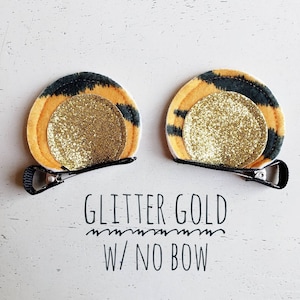 Felt Tiger Ears Hair Clips - Halloween Costume, Dress up (set of 2) - Etsy