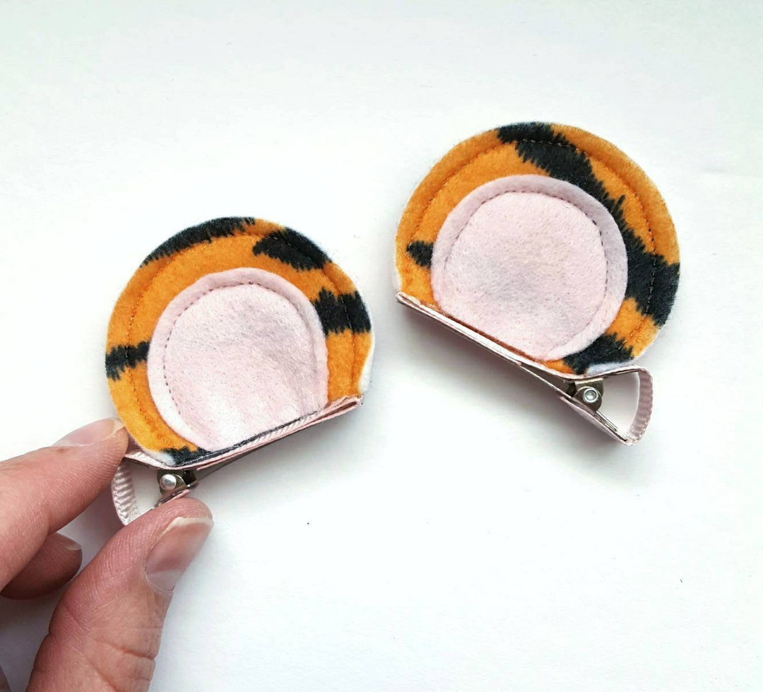 Tiger Ears Hair Clips for Halloween Costumes Dress up Play Tiger ...