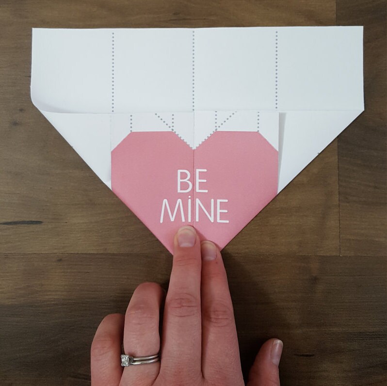 Printable Valentines Valentine's Day Cards DIY Origami | Etsy