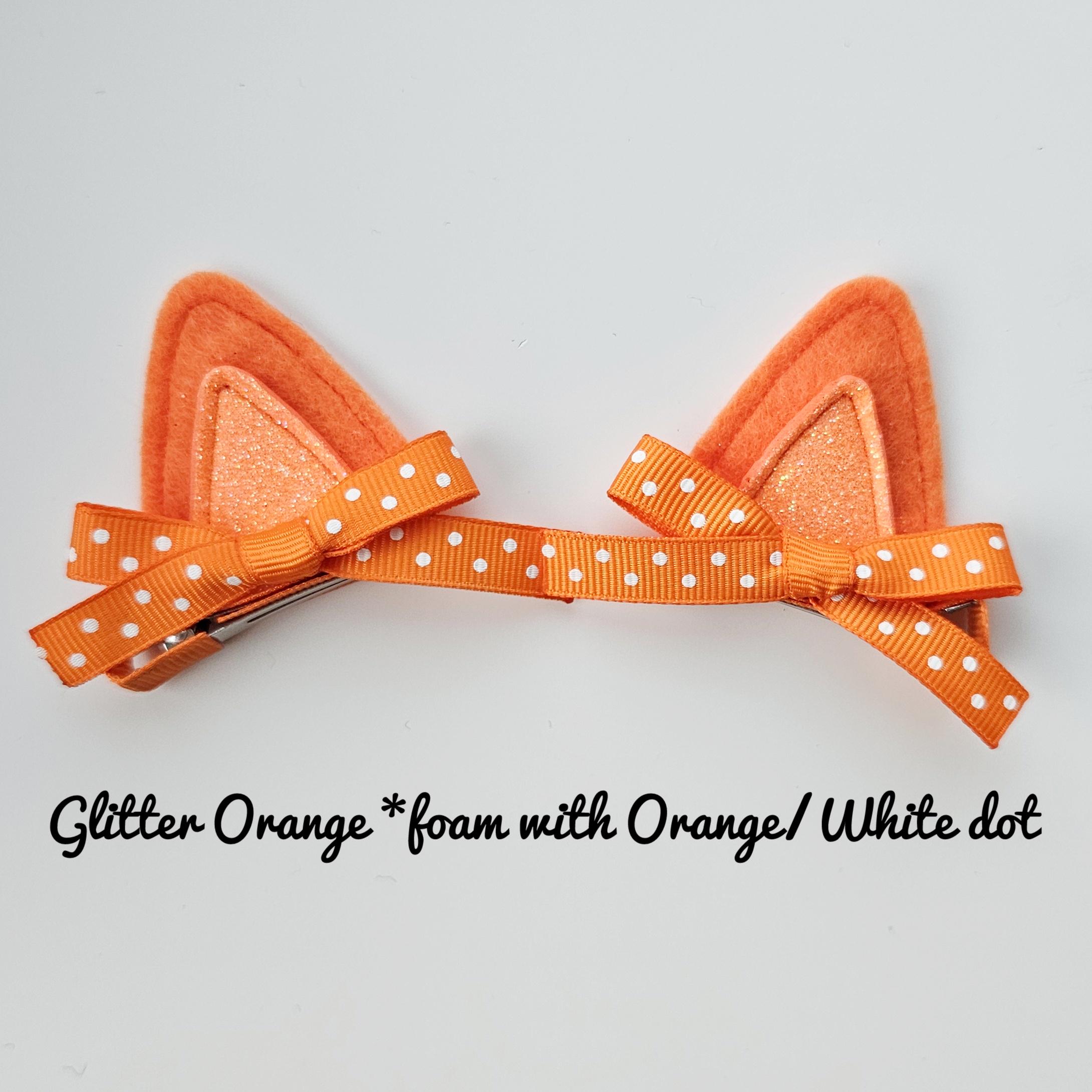 Orange Cat Ears or Dog Ears Halloween Costumes Dress up Customizable ...