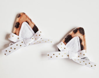 Tiger Ears Hair Clips for Halloween Costumes Dress up Play | Etsy