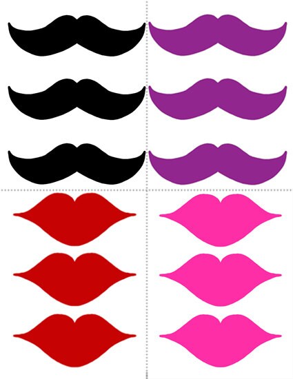 Lip Cut Outs Printable