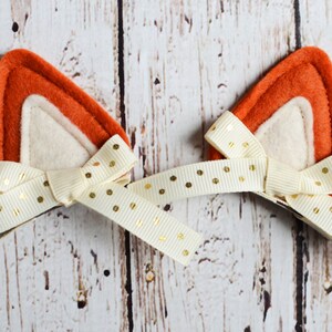 Fox Costume Fox Ears Hair Clips for Fox Halloween Costumes - Etsy