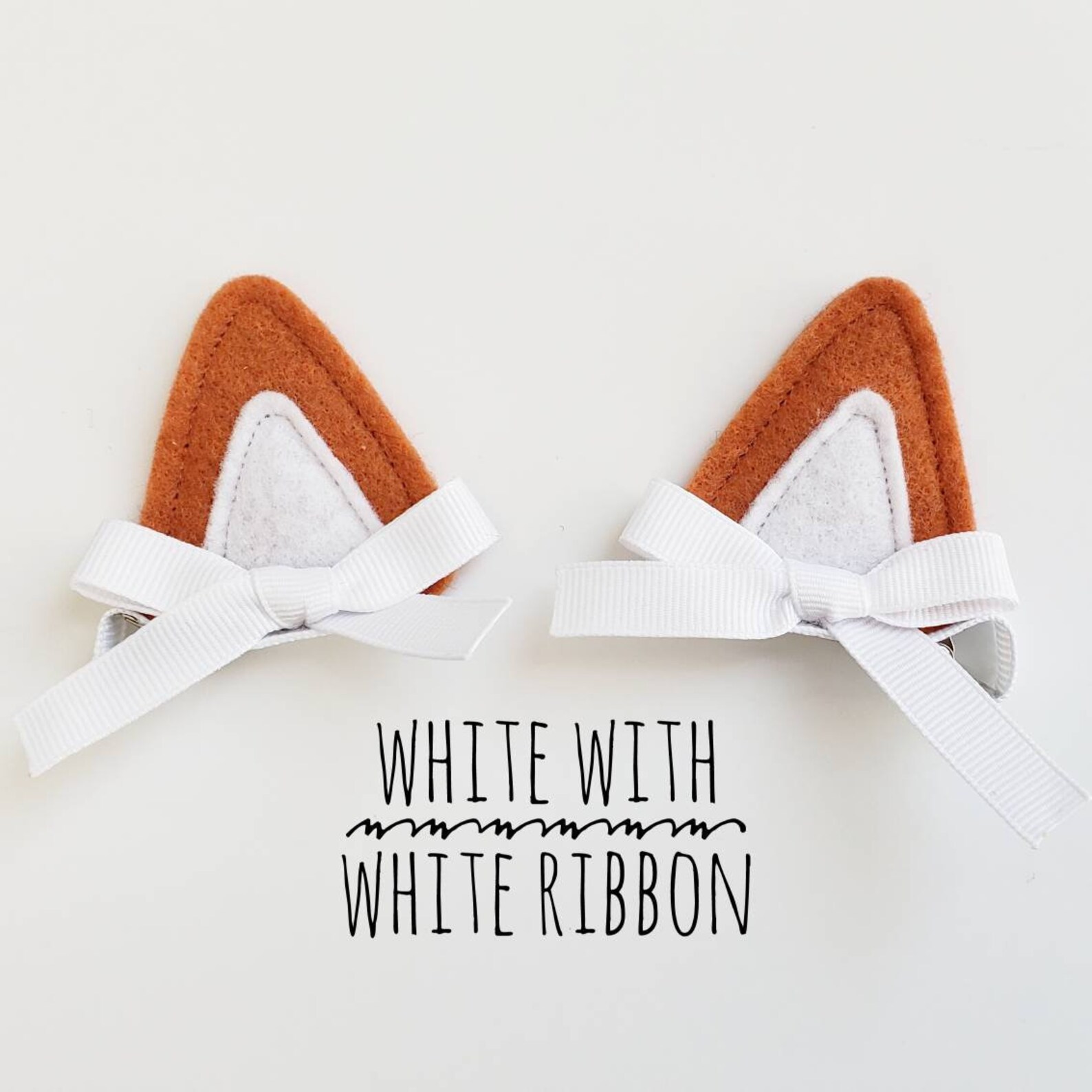 Fox Costume Fox Ears Hair Clips for Fox Halloween Costumes Dress up Set ...