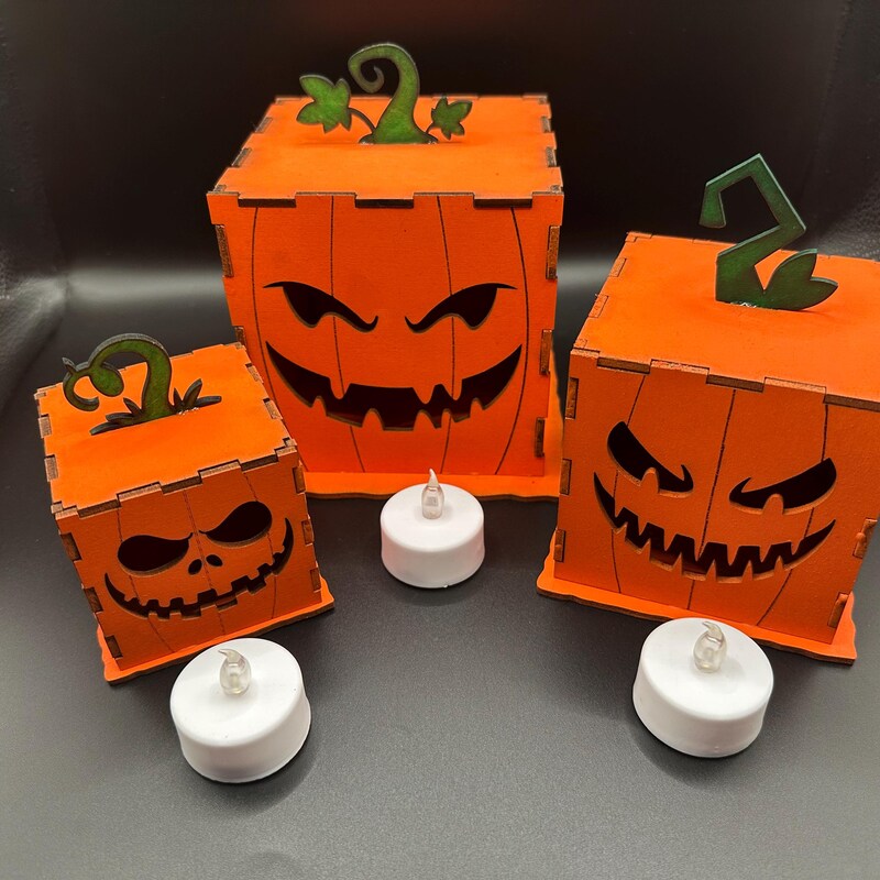 Wooden Jack O Lantern Box - Etsy