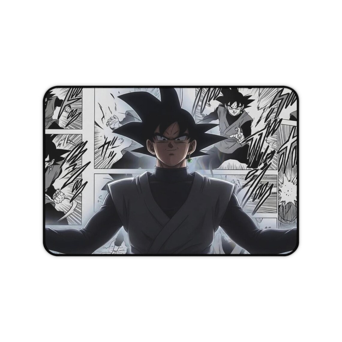 Goku Black Manga Panels Desk Mat | Anime Fighting Scene Mousepad - Etsy