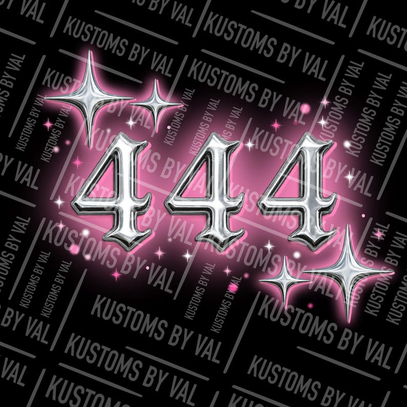 Chrome 444 Angel Number - Etsy