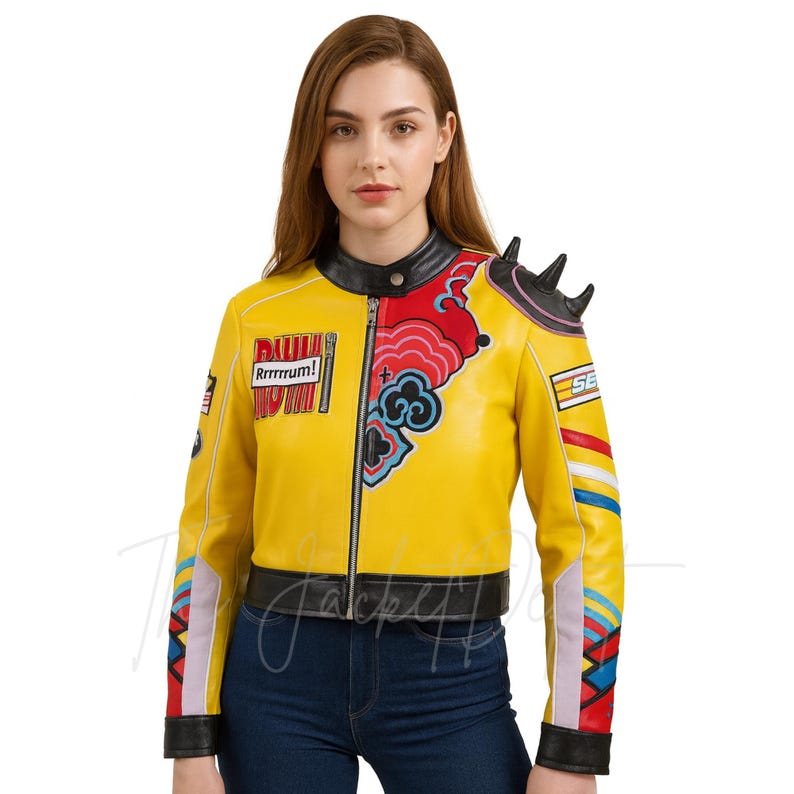 K-pop Demon Hunters Rumi Jacket | Yellow Cosplay Gaming Costume Coat ...