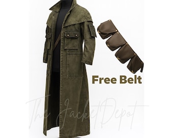 NCR Veteran Ranger Duster Fallout New Vegas Cosplay Coat – Olive Green ...