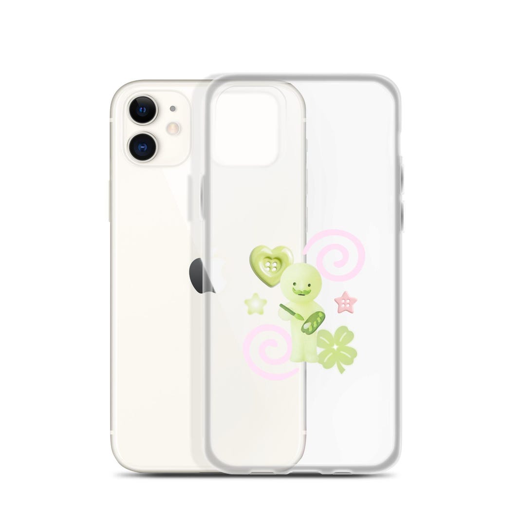Pink and Green Smiski Juminocore Heisei Clear Case for iPhone - Etsy