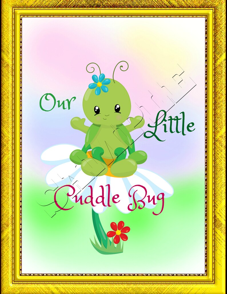 Cuddle Bugs Printable Nursery Art Set Colorful Cute | Etsy