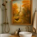 Rustic Autumn Church Scene | Cozy Fall Turkey Painting Digital Download ...