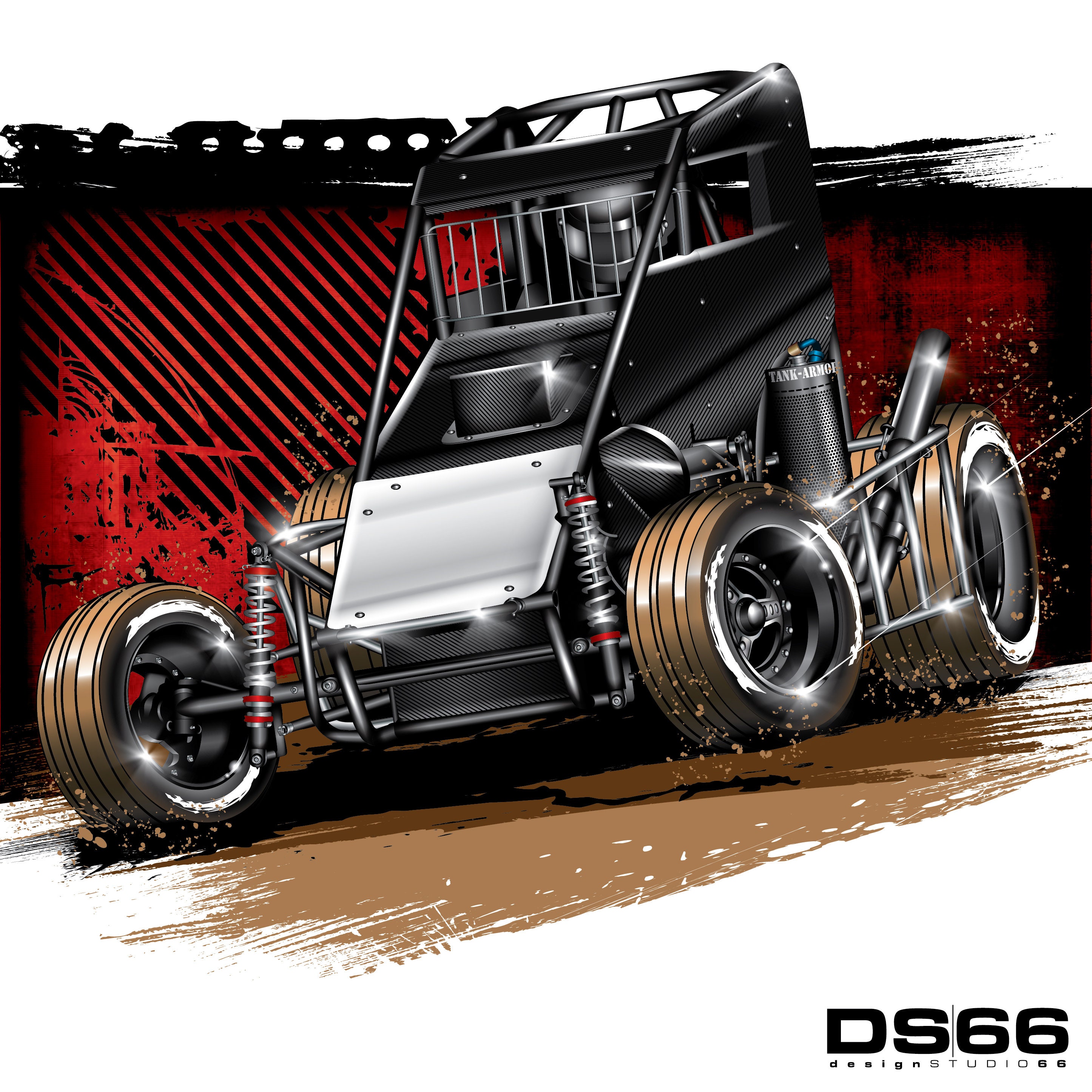 Midget 3 Illustration - Etsy