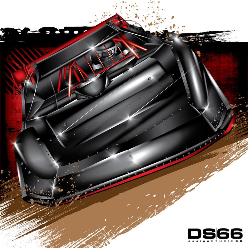Dirt Late Model 3 Illustration - Etsy