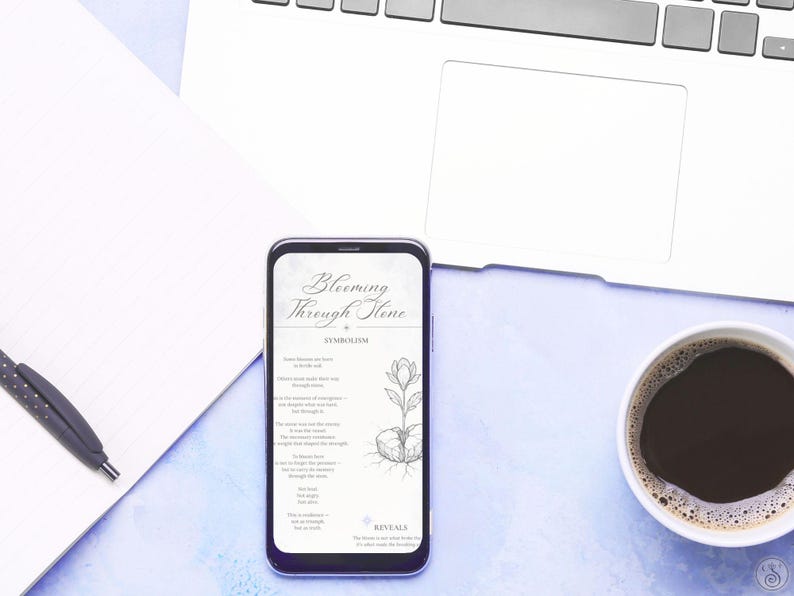 Bloom Work Journal Printable | Procreate Brush Set & PNG Stamps ...