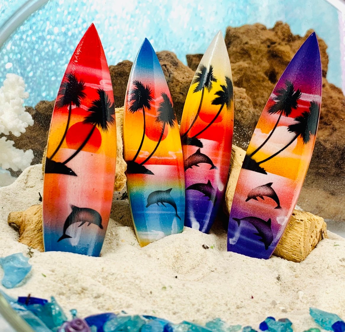Miniature Surfboard for Fairy Gardens, Terrariums, or Beach Scenes ...