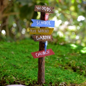 Miniature Garden Sign ~ Fairy Garden Sign ~ Fairy Garden Miniatures ...