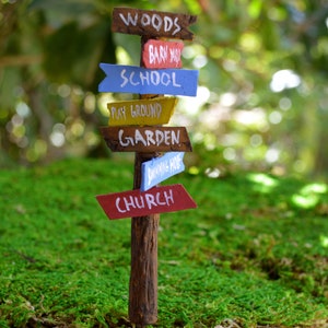 Miniature Garden Sign ~ Fairy Garden Sign ~ Fairy Garden Miniatures ...