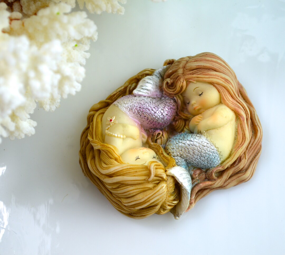 Little Mermaid Figurines ~ Sleeping Mermaid Sisters ~ Mermaids ...