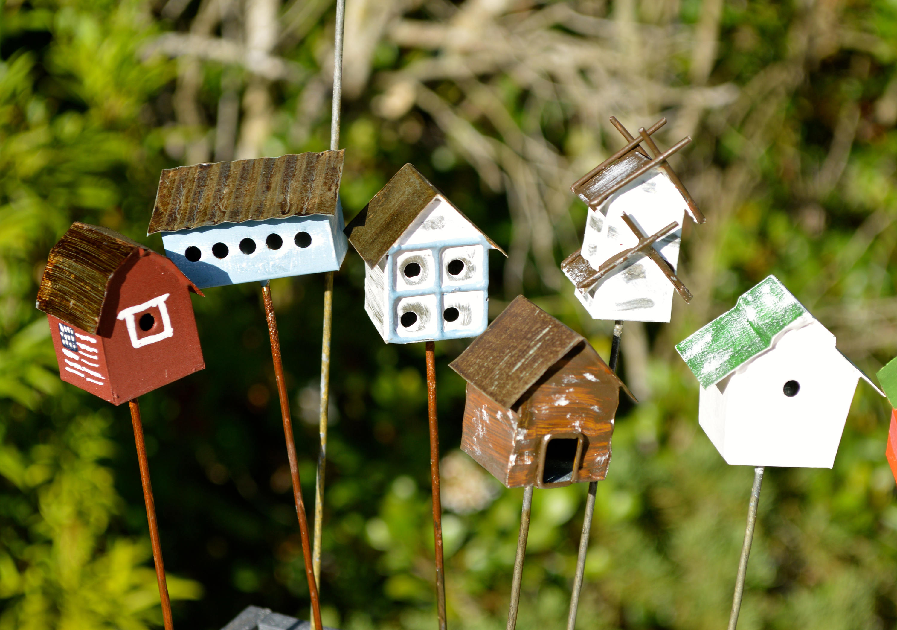 Miniature Birdhouse Pick – Martin House, Gourds, or Colorful Birdhouses ...