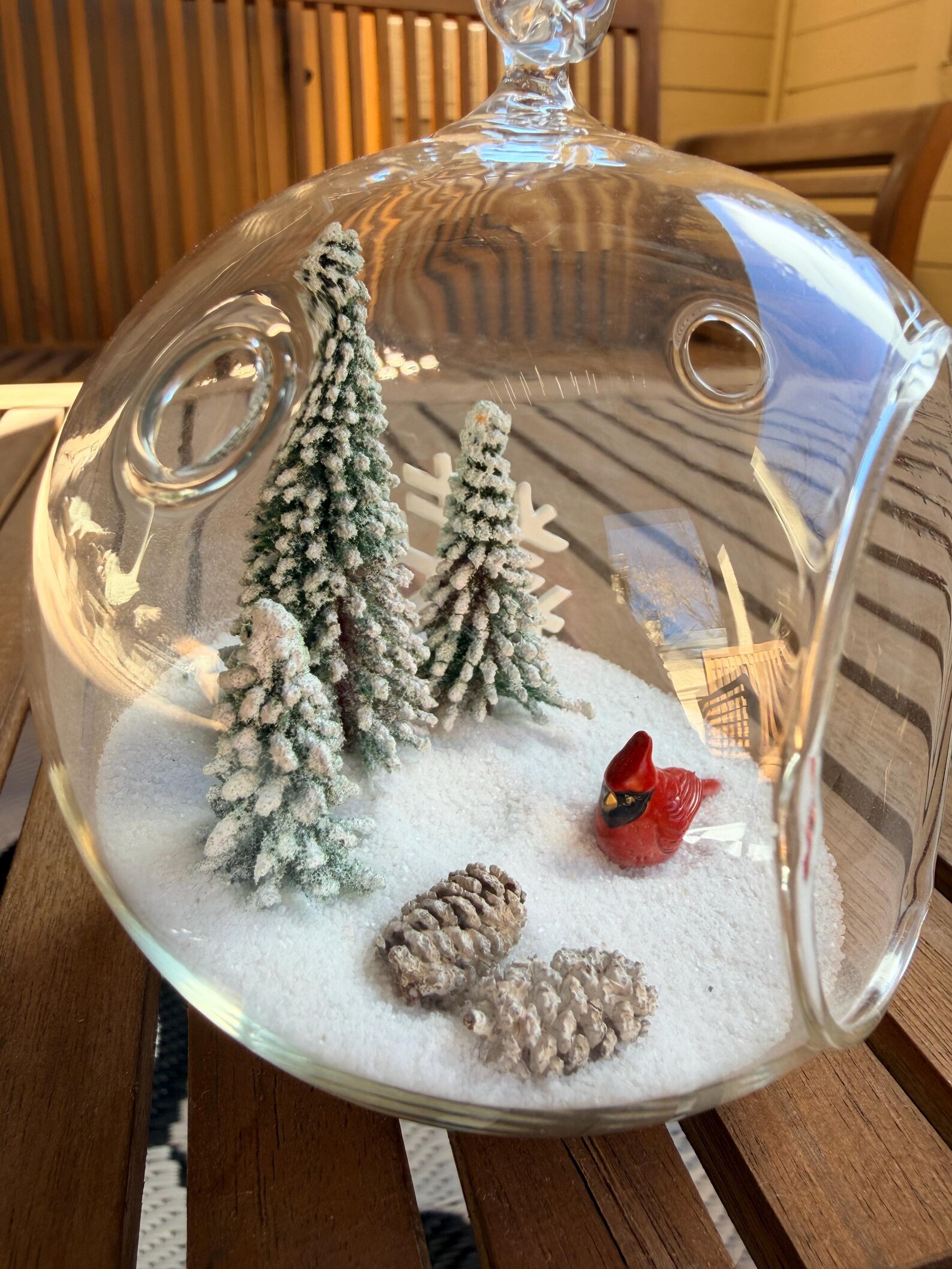 Red Cardinal Terrarium Kit ~ Snow Globes ~ Holiday Winter Decor ~ Gift ...