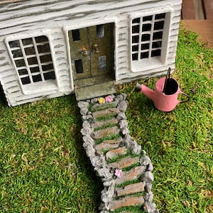Miniature Walkway With Flowers ~ Fairy Garden Miniatures ~ Miniature ...