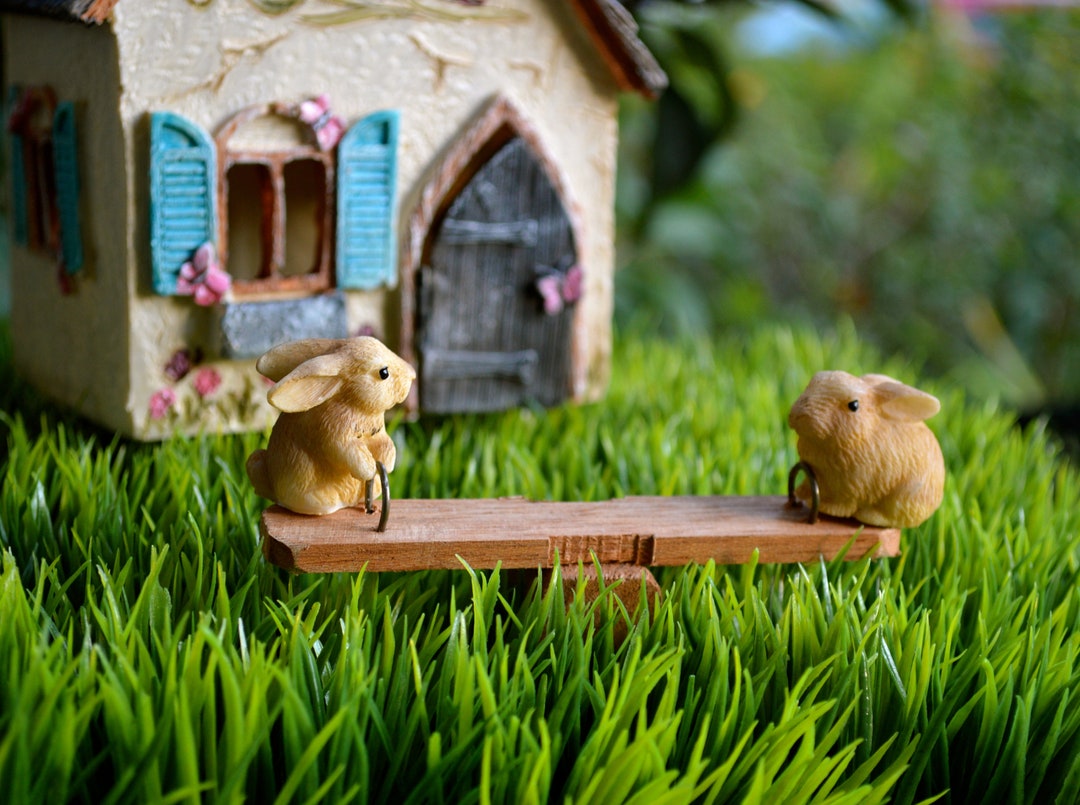 Miniature Seesaw ONLY ~ Wooden See Saw ~ Teeter Totter ~ Fairy Garden ...