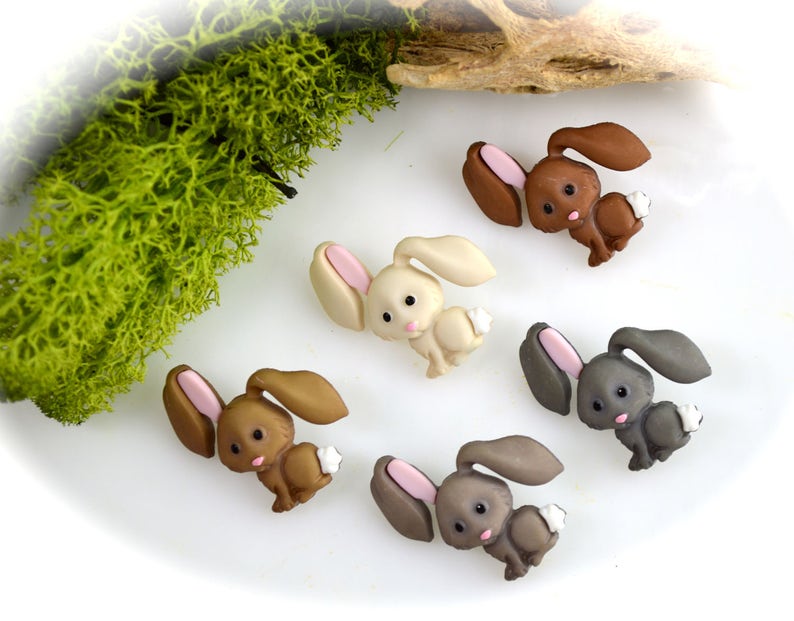 Miniature Woodland Animals Buttons Terrarium Accessories | Etsy