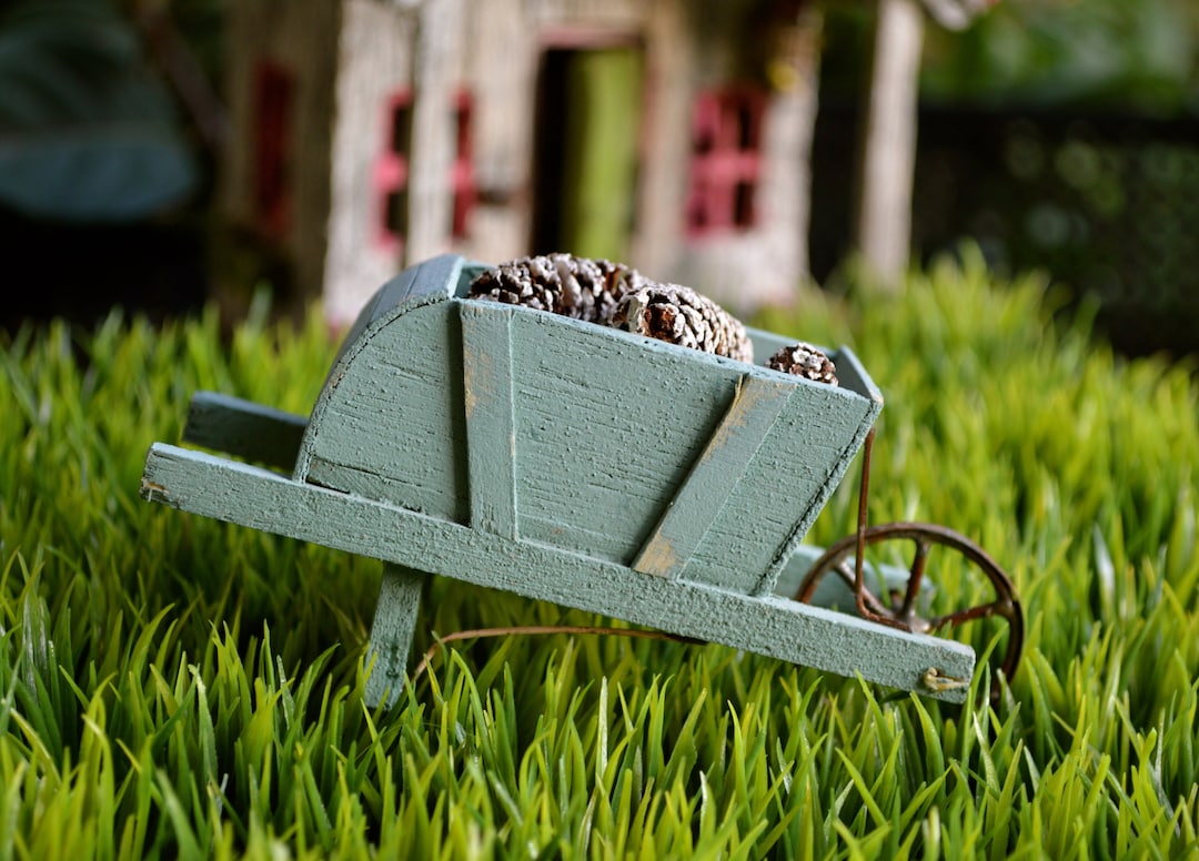 Miniature Wheelbarrow ONLY ~ Garden Miniature ~ Fairy Garden Supplies ...