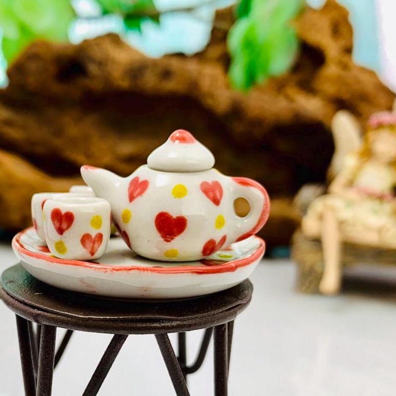 Miniature Tea Set - Etsy
