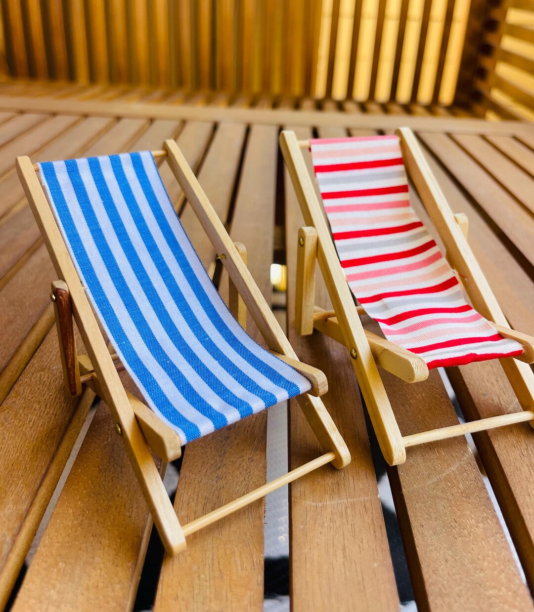 Miniature Beach Chair Only ~ 1 Chair Choice at Checkout ~ Pink Striped ...