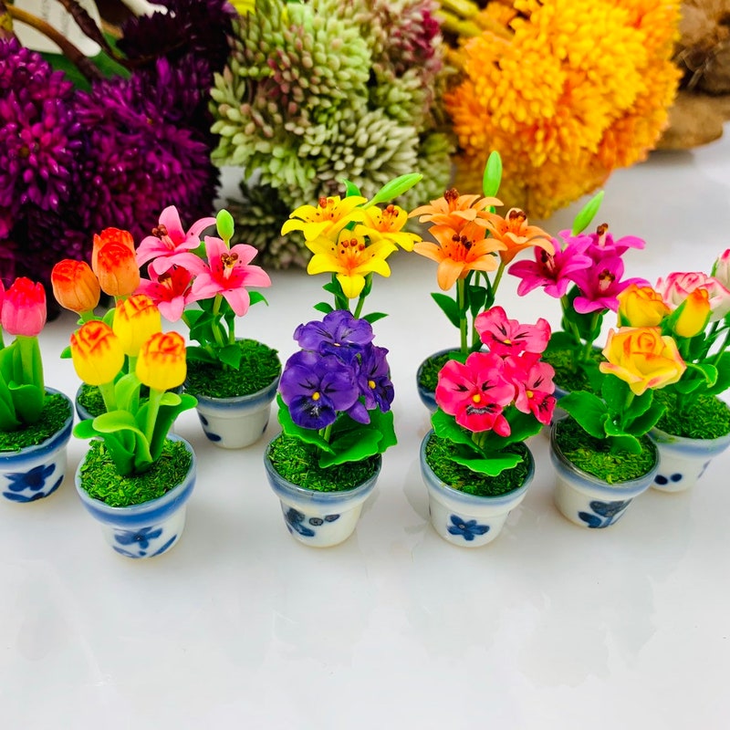 Miniature Flower Pot - Etsy