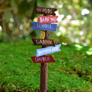 Miniature Garden Sign ~ Fairy Garden Sign ~ Fairy Garden Miniatures ...