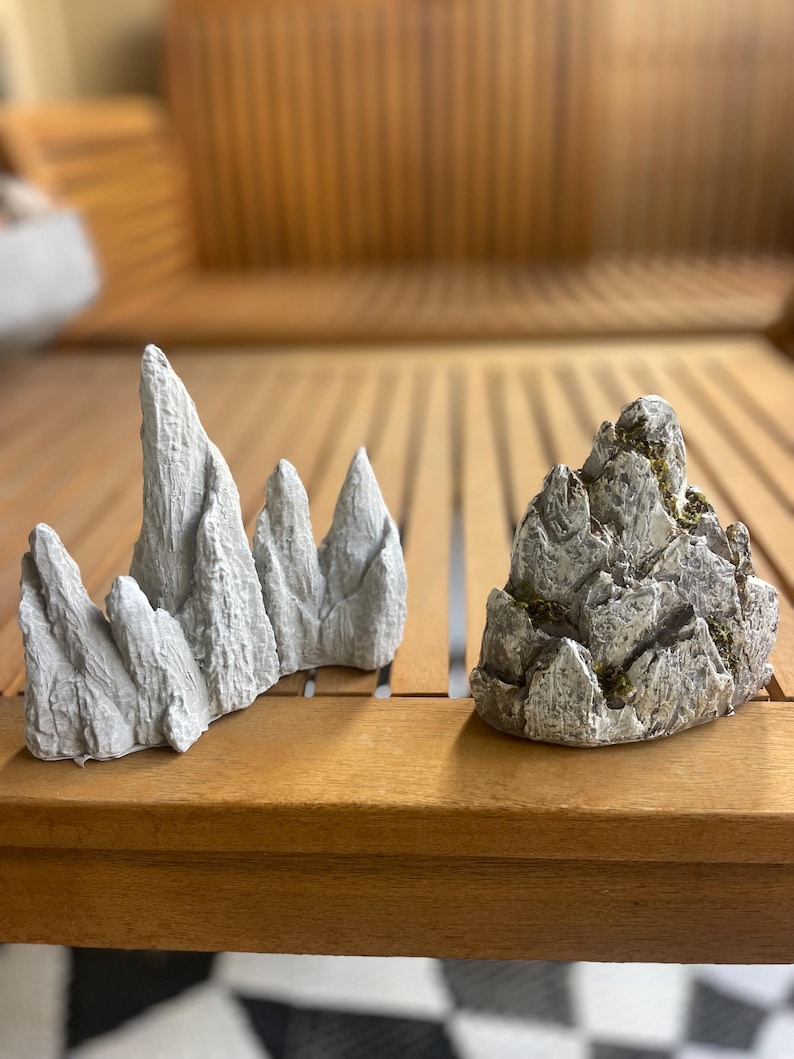 Miniature Mountain Range – Resin Fairy Garden Landscape Piece – 4.25 ...