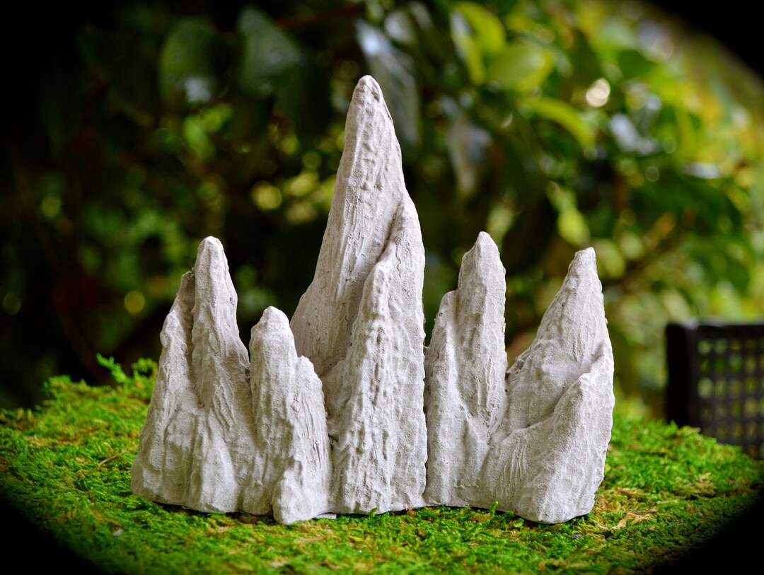 Miniature Mountain Range ~ 4" High X 5" Long ~ Fairy Garden Miniatures ...