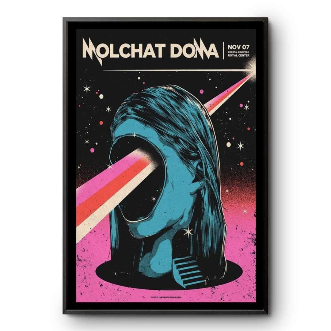 MOLCHAT DOMA Bogota Colombia 2025 Poster Print Post Punk Synth Band - Etsy