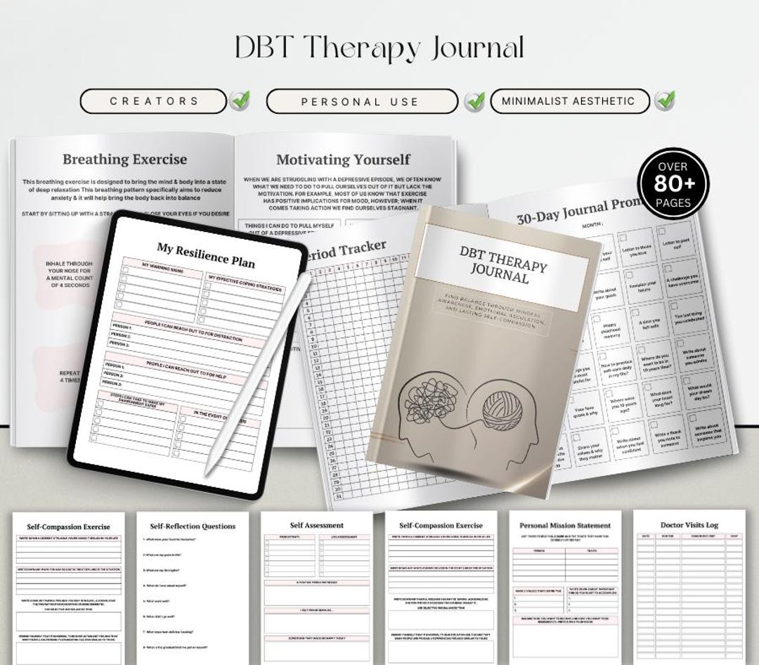 DBT Therapy Journal: Dialectical Behavior Therapy, Mental Health ...