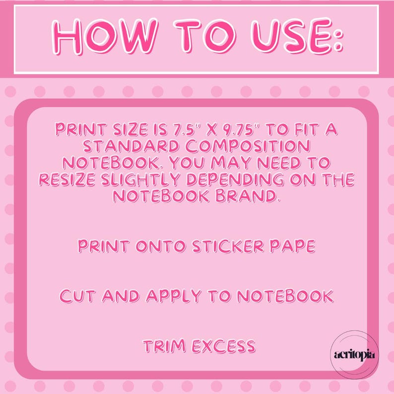 Composition Book Cover PNG Digital Download, Printable Composition Book ...