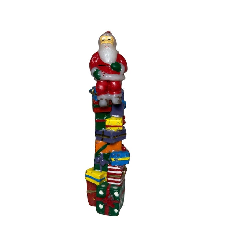 Vintage Santa Candle - Etsy