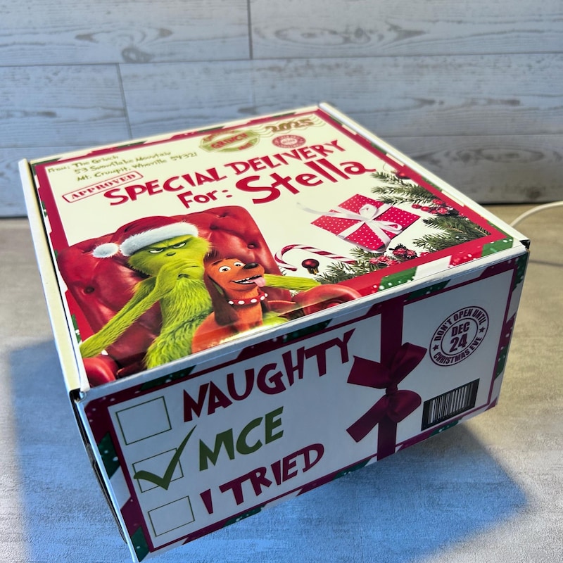 Pink Grinch Christmas Box - Etsy