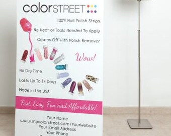 Color street banner | Etsy