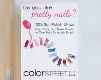 Color street banner | Etsy