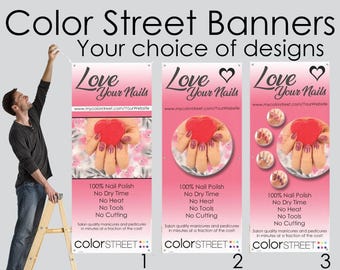 Color street banner | Etsy