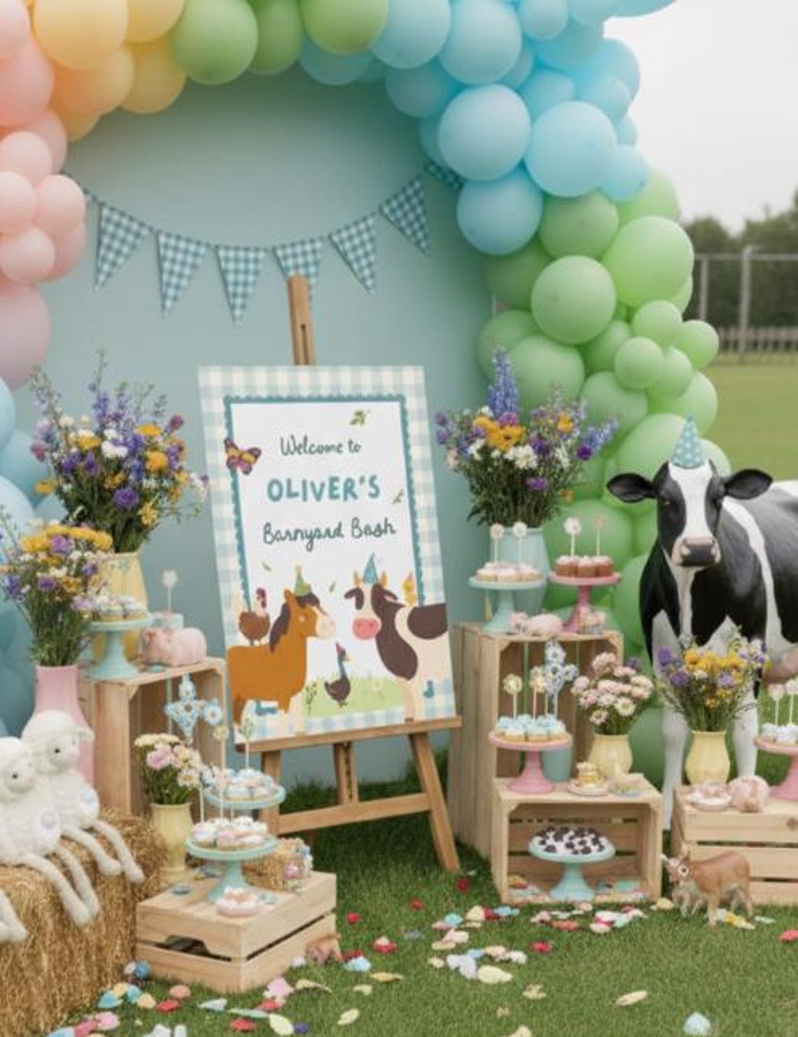 Farm Birthday Welcome Sign | Barnyard Bash Decor (A2 Printable) - Etsy