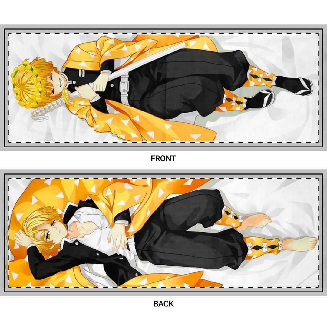 Zenitsu Anime Boy Body Pillow | Anime Dakimakura - Etsy
