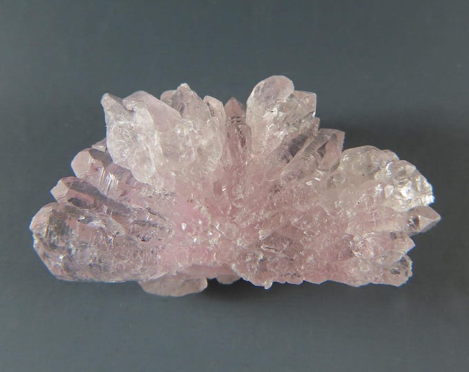 Rare Crystalline Rose Quartz/ Natural Rose Quartz Crystal Cluster - Etsy