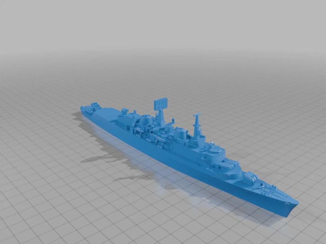 Cold War RN County Class Destroyer (refit) - Etsy UK